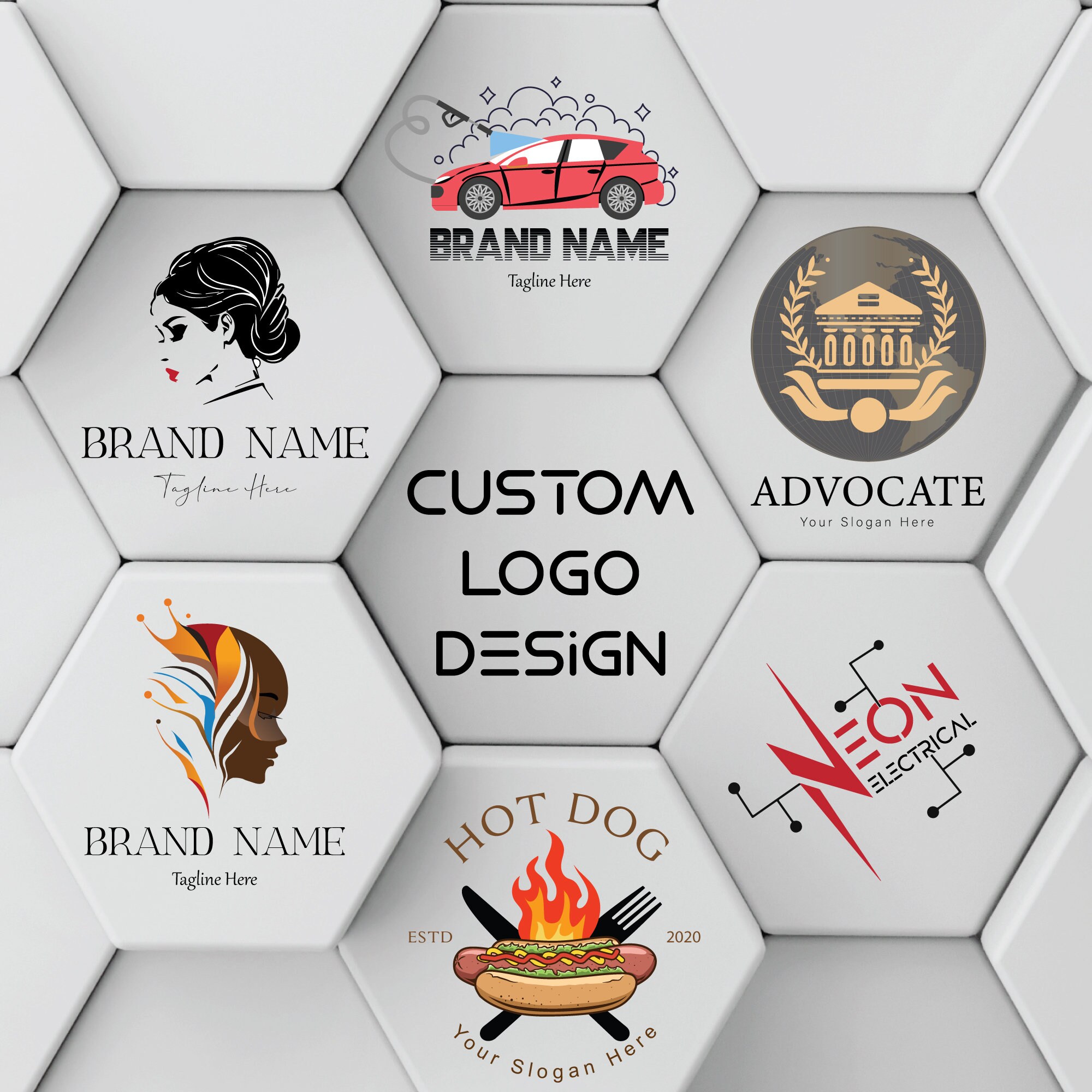 Logo Design Custom / Logo Designer / Custom Logo Maker / Photography ...