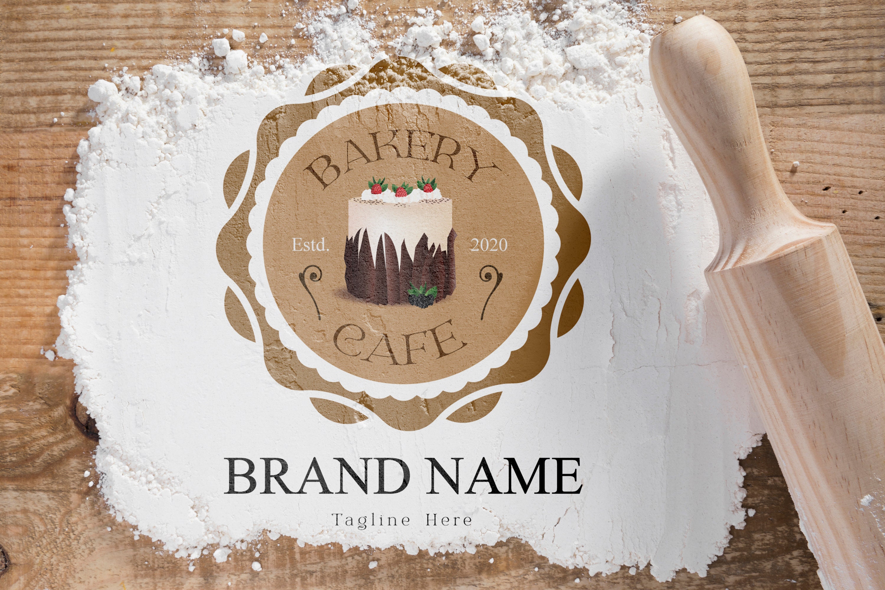 Custom Bakery Logo: Elegant Cake Shop Branding (AI, PDF, JPEG) - Etsy UK