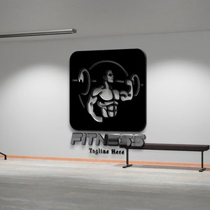 Custom Fitness Logo Design - Personalized Gym Branding / Workout Logo ...