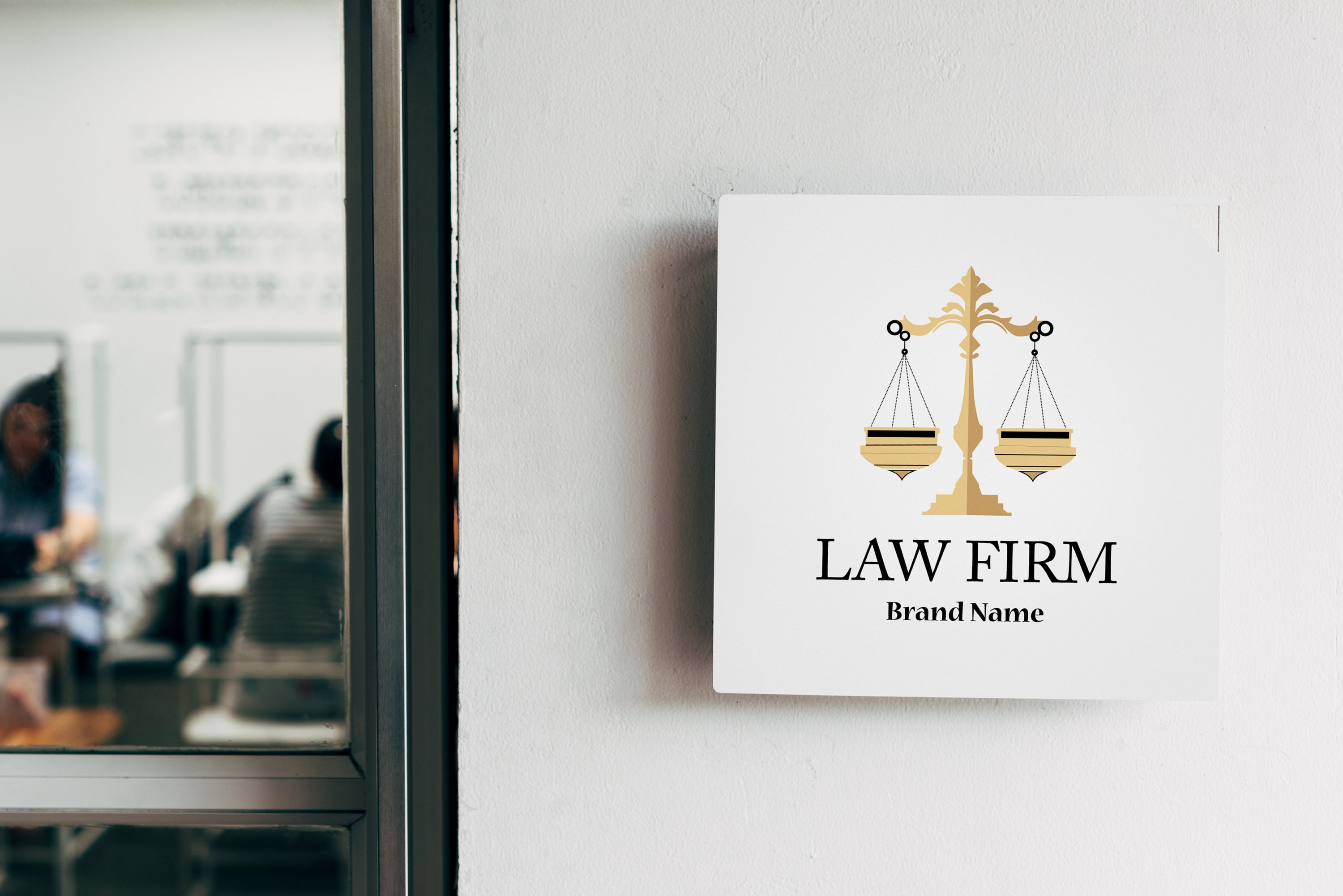 Lawyer Logo Design / Editable Law Firm Logo / Law Services Logo / Law ...