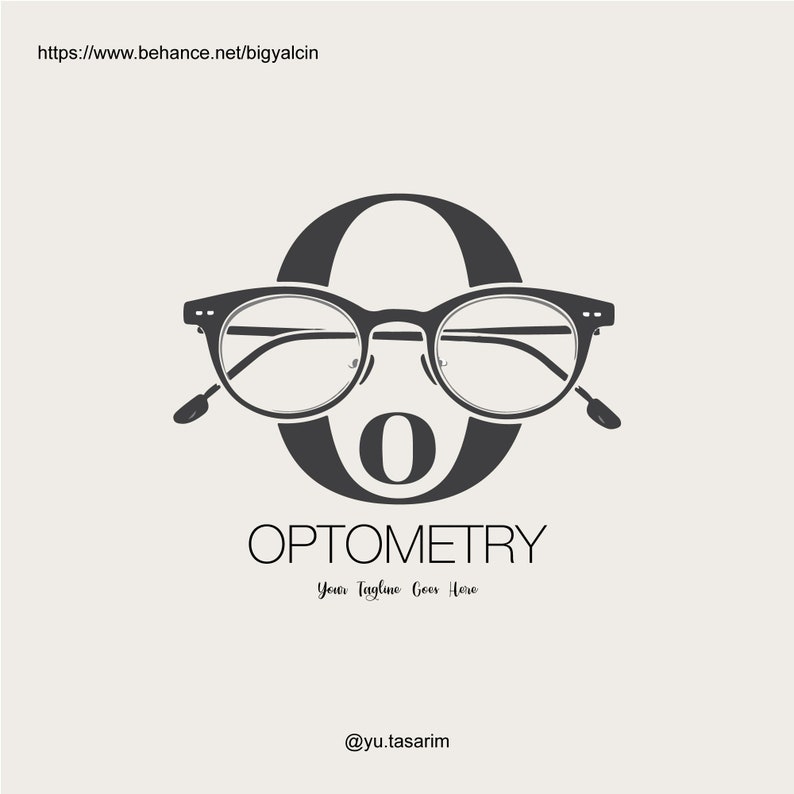 Stylish Eyeglasses Logo Design / Optical Logo / Custom Optician Logo ...
