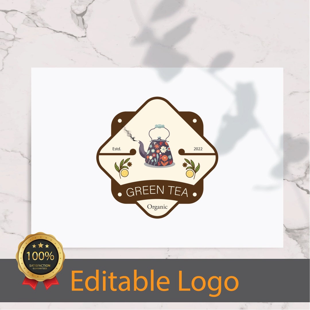 Modern Cafe Logo Design Sleek and Stylish Identity for Your Tea House ...