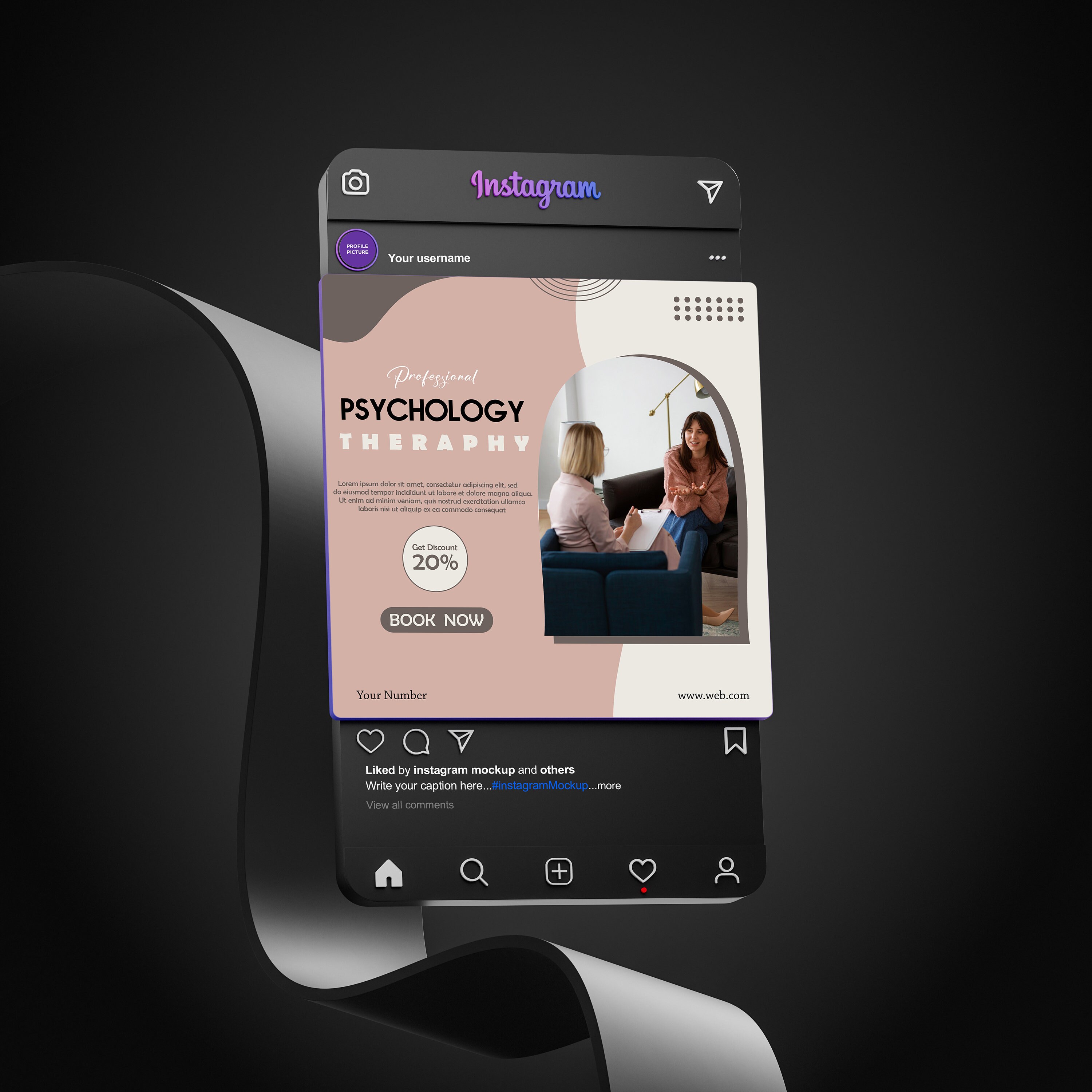 Psychologist Flyer Design / Counseling Psychology Flyer / - Etsy