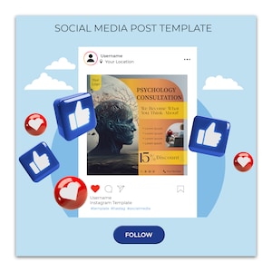 Counseling Psychology Therapy Flyer / Editable Therapy Social Media ...
