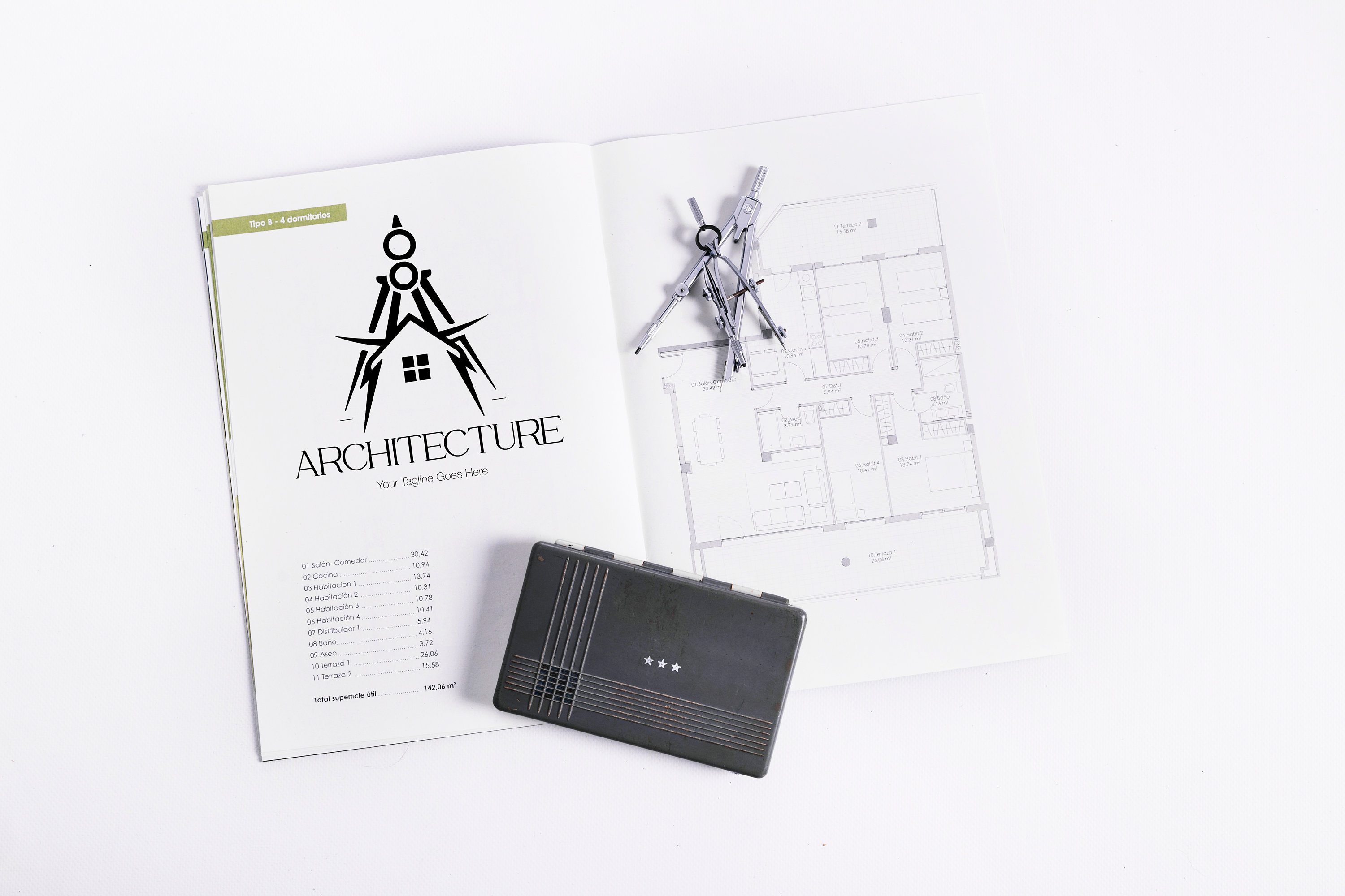 Elegant Compass Logo Perfect for Architects Creations / Modern ...