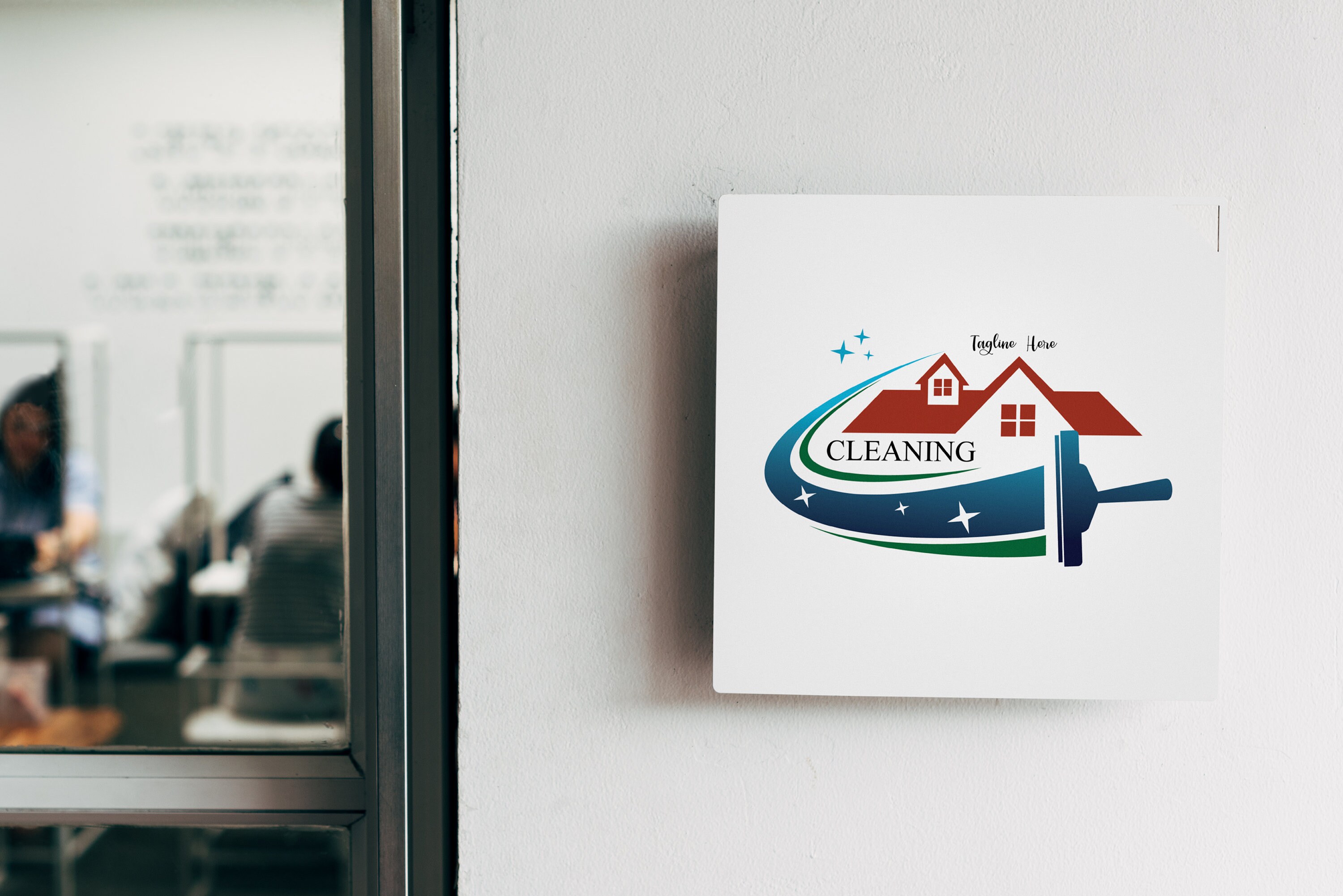 Cleaning Services Logo / House Cleaning Logo Design / Editable ...
