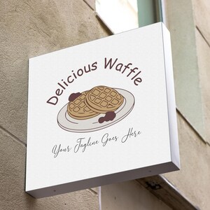 Custom Waffle Logo Design | Sweet & Modern Branding for Waffle Shops ...