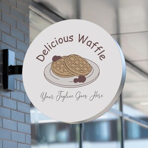 Custom Waffle Logo Design | Sweet & Modern Branding for Waffle Shops ...