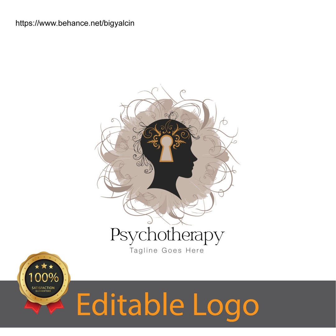 Psychology Therapy Logo Design - Personalized Counselor Gift / Mindful ...