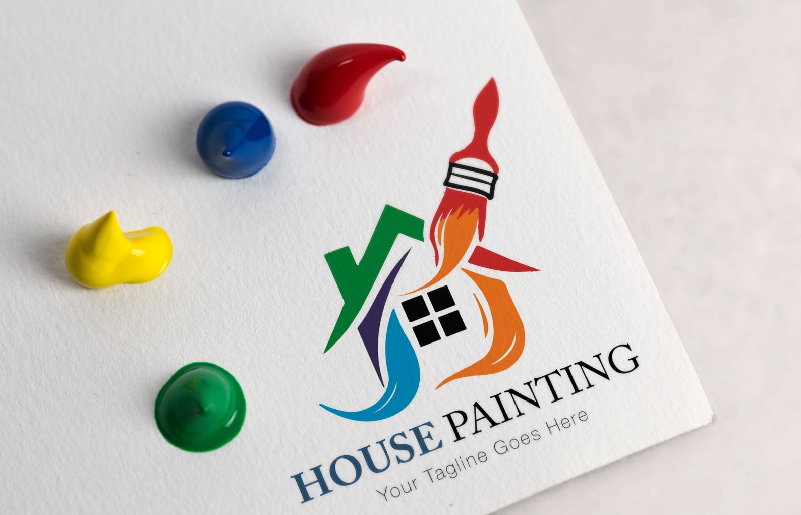 Custom Painting Logo Bundle Design Art for Business Identity / House ...