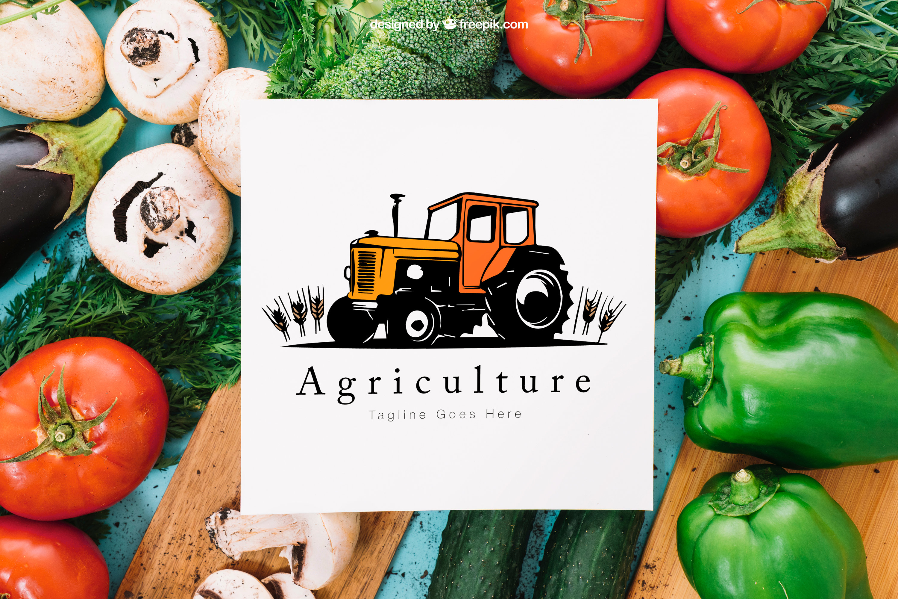Agriculture Logo Design - Rustic Farming Branding / Unique Farm Logo ...