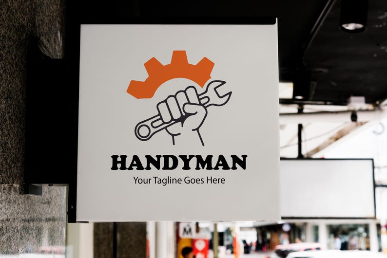 Handyman Logo Design: Modern Home Repair Business Logo (AI, PDF, JPG ...