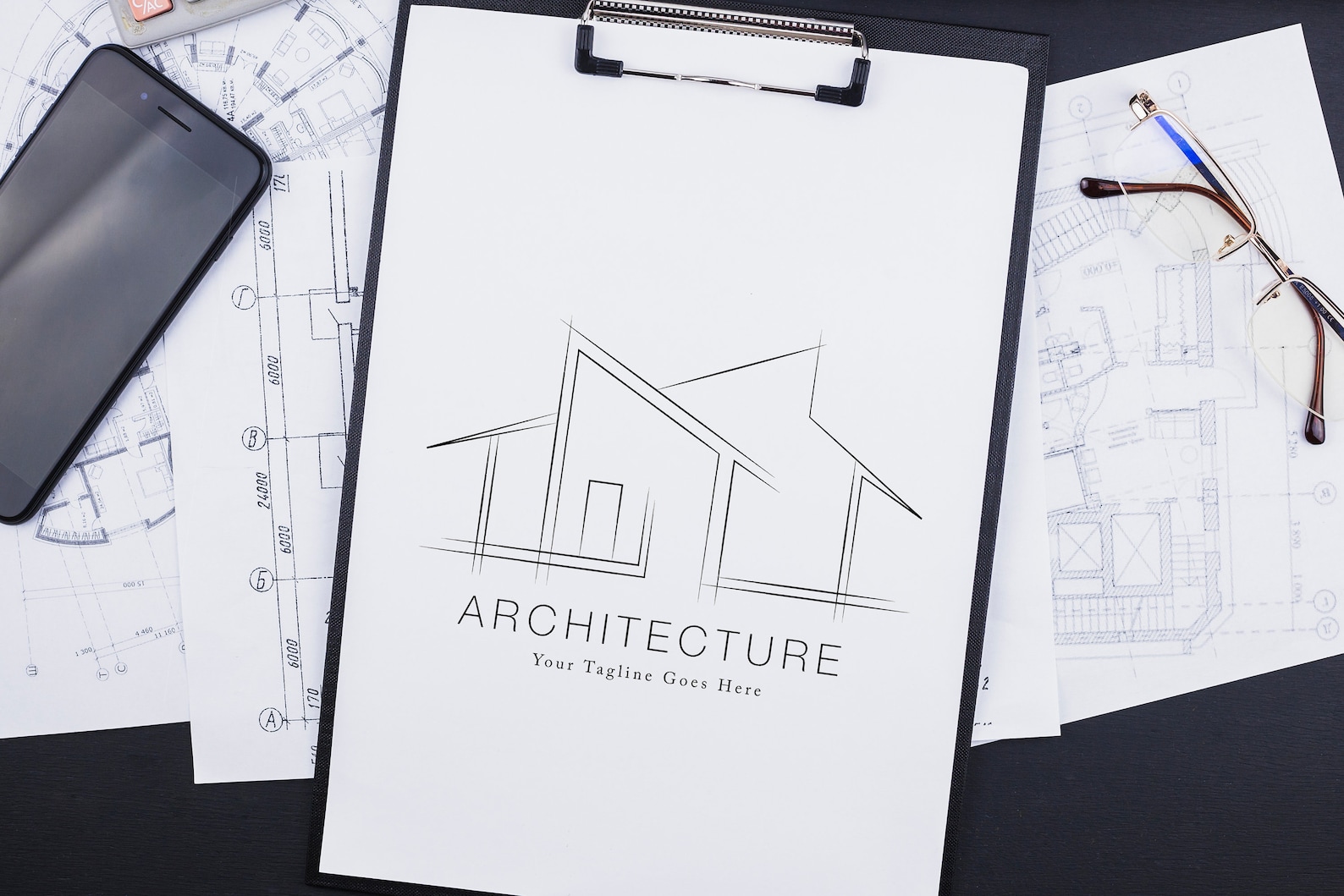 Custom Architect Logo Design - Personalized Business Branding / Chic ...