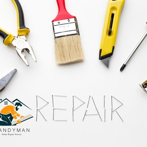 Home Repair Logo / Custom Renovation & Handyman Service (editable Files ...