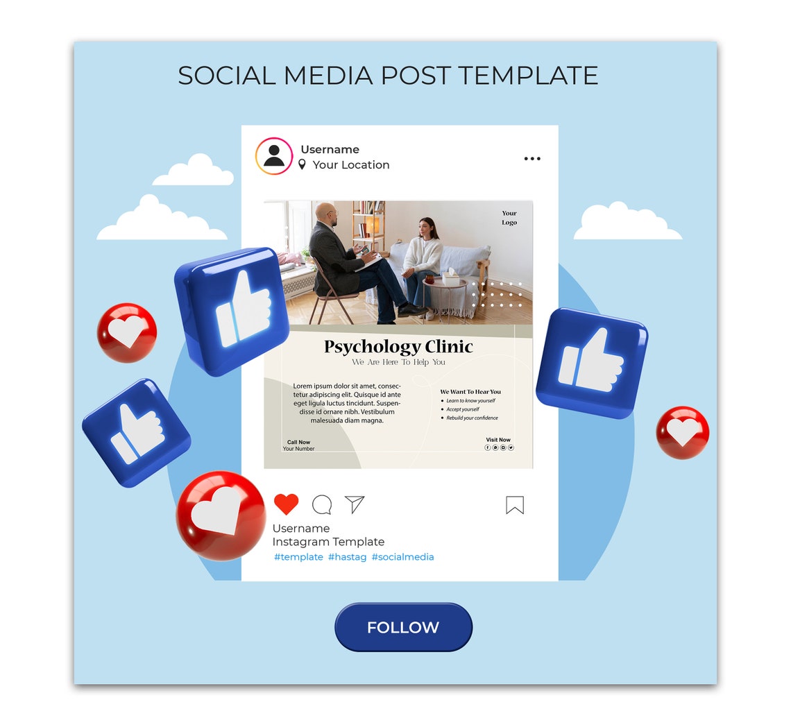 Editable Psychologist Flyer / Counseling Psychology Flyer Design ...