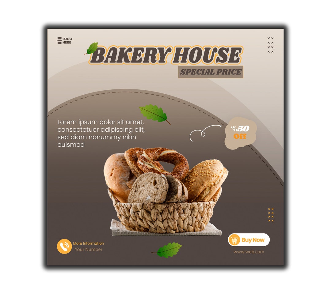 Bakery Flyer Template - Perfect for Advertising Your Bakery Business ...