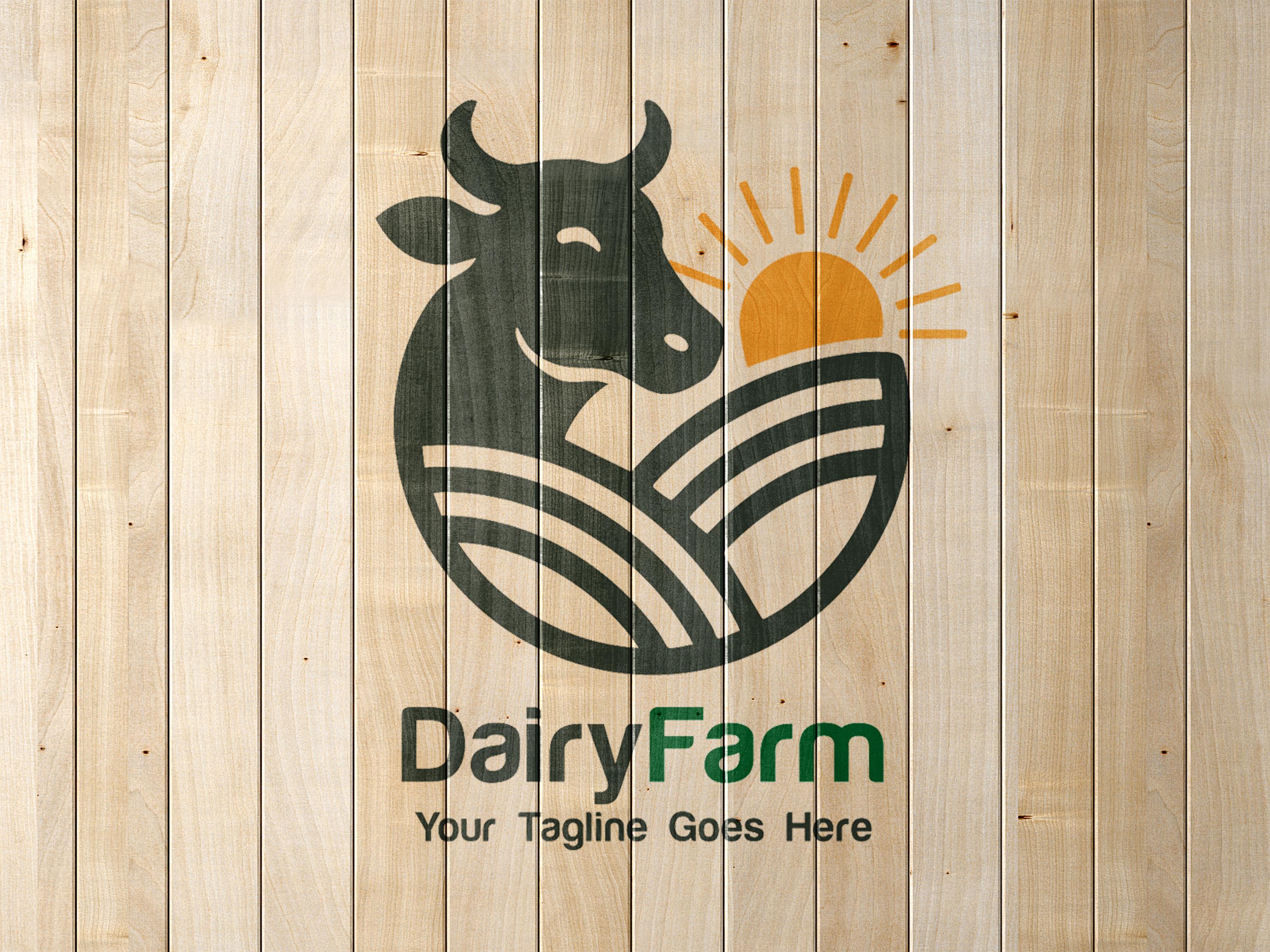 Editable Dairy Farm Logo – Modern Agriculture Branding - Etsy