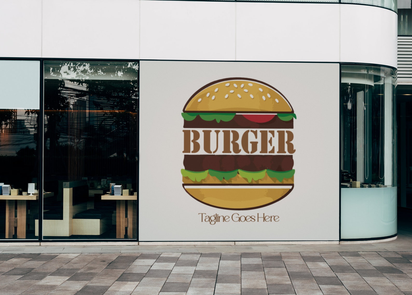 Custom Burger Logo Design Kit for Restaurant Owners / Fast Food Logo ...