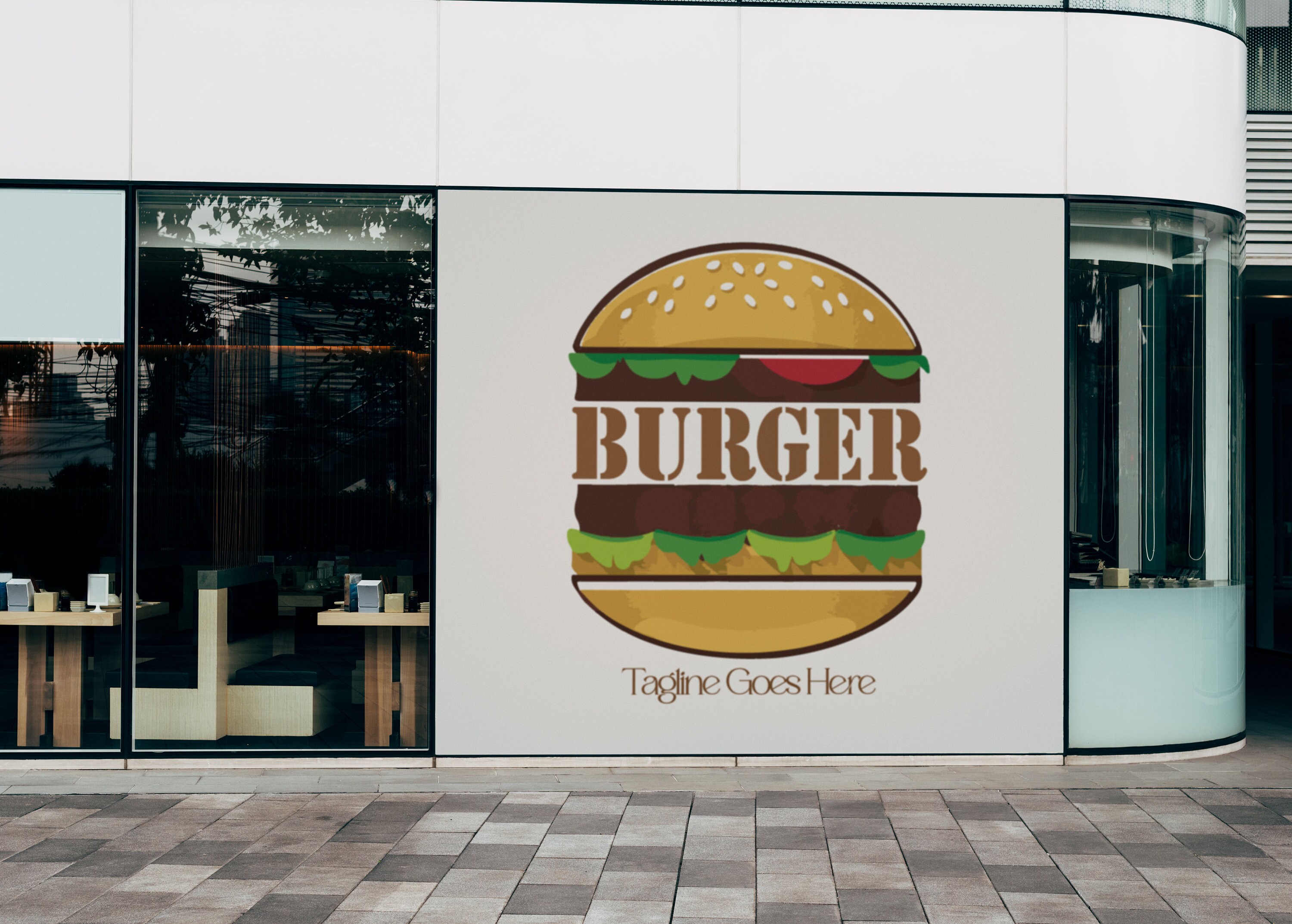 Custom Burger Logo Design Kit for Restaurant Owners / Fast Food Logo ...