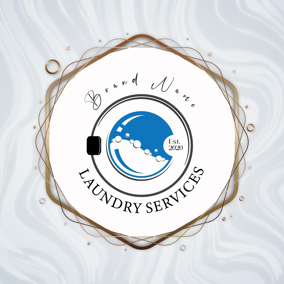 Premade Dry Cleaning Logo / Clothes Washing Logo / Dry Cleaner Logo ...