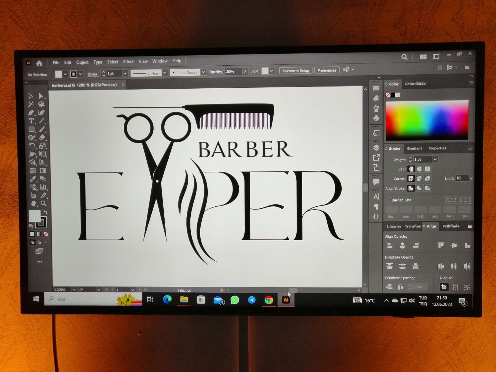 Barber Logo / Hair Stylist Logo / Editable Barber Shop Logo / - Etsy