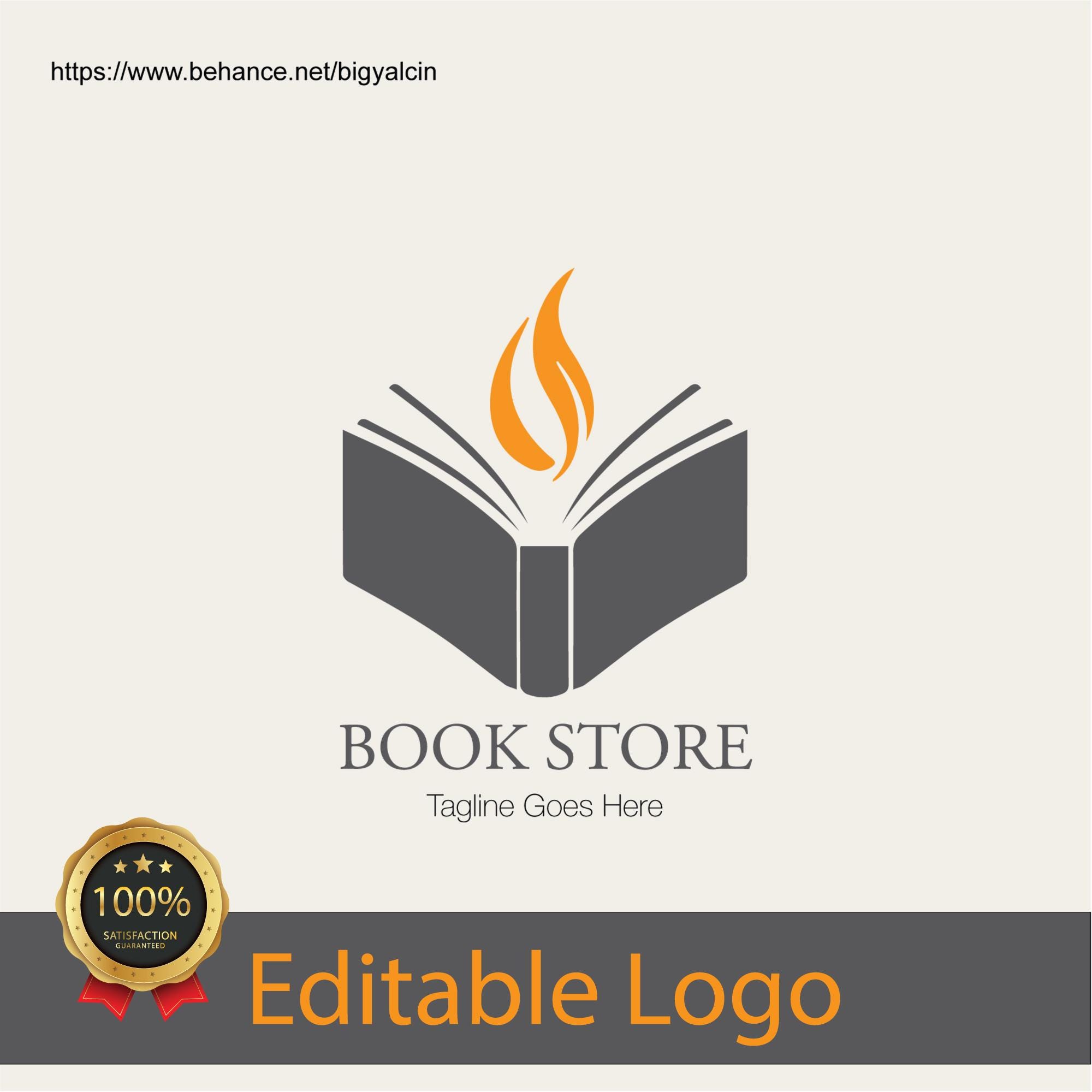 Premade Book Logo Design / Writer Logo / Blogger Logo / Author Logo ...