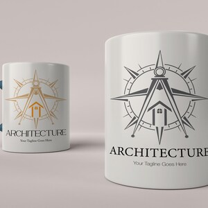 Architectural Compass Logo Design Kit / Architect Logo Design / Chic ...