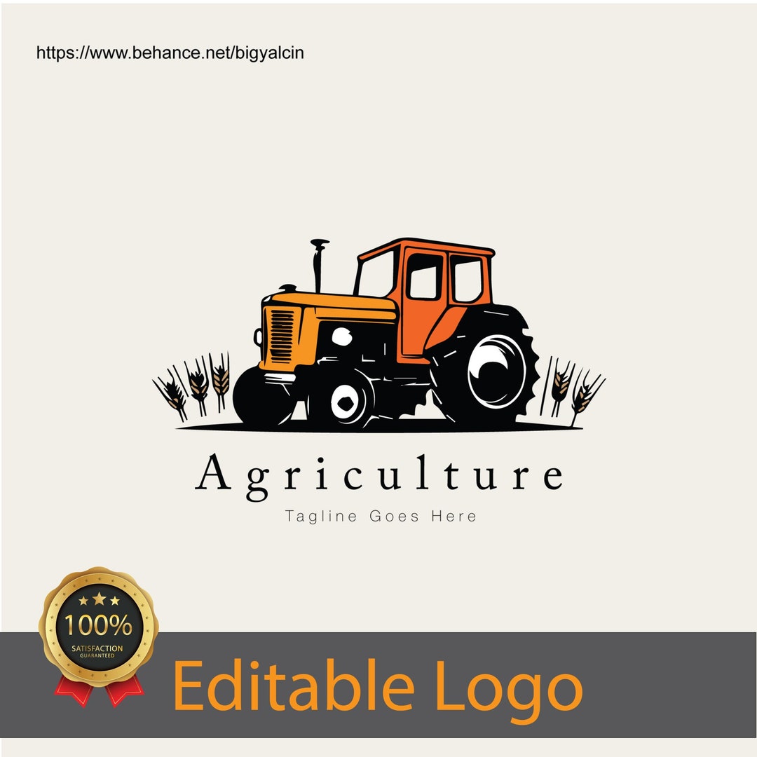 Agriculture Logo Design - Rustic Farming Branding / Unique Farm Logo ...