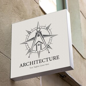 Architectural Compass Logo Design Kit / Architect Logo Design / Chic ...