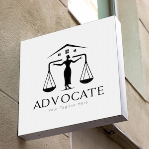 Law Logo for Woman / Law Office Logo / Lady Law Logo / Lady Justice ...