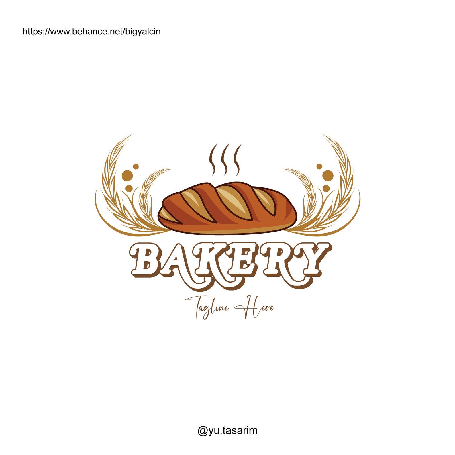 Modern Bakery Logo Design Package - Custom Pastry Shop Branding / Retro ...