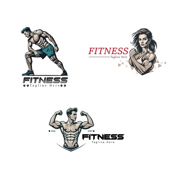 Conception De Logos De Remise En Forme 14 400+ Logo Gymnastique Stock