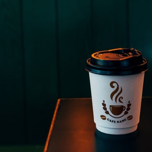 Cafe Logo / Coffee Logo Design / Drinks Logo Design / Cup Logo ...