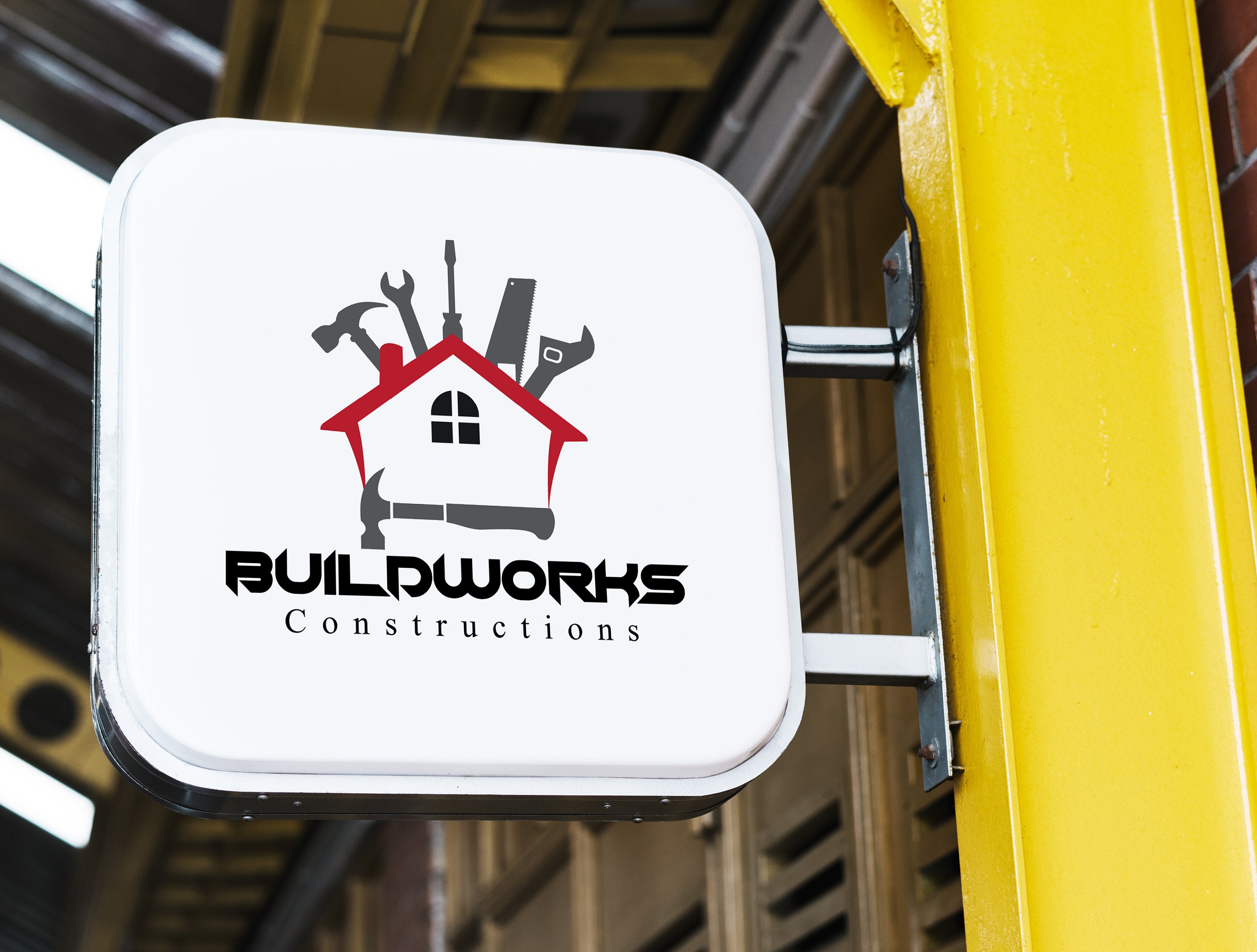 Editable Construction Logo / Logo for House Repair / Renovation Logo ...