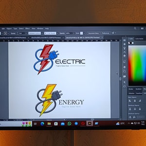 Electrical Business Logo Kit - Unique Design for Handyworkers / Modern ...