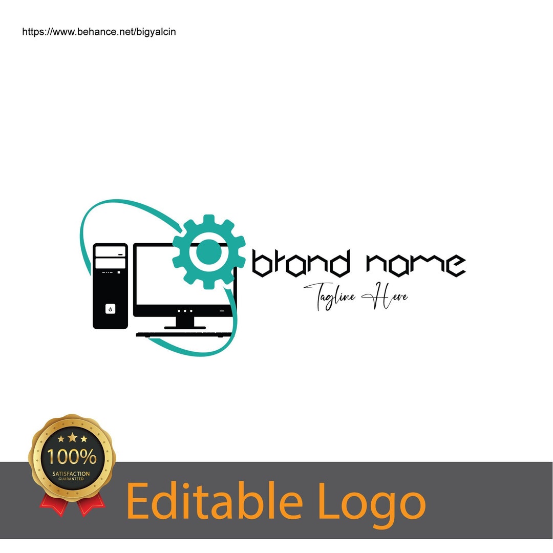 Computer Repair Logo / Computer Service Logo / Premade Computer Logo ...