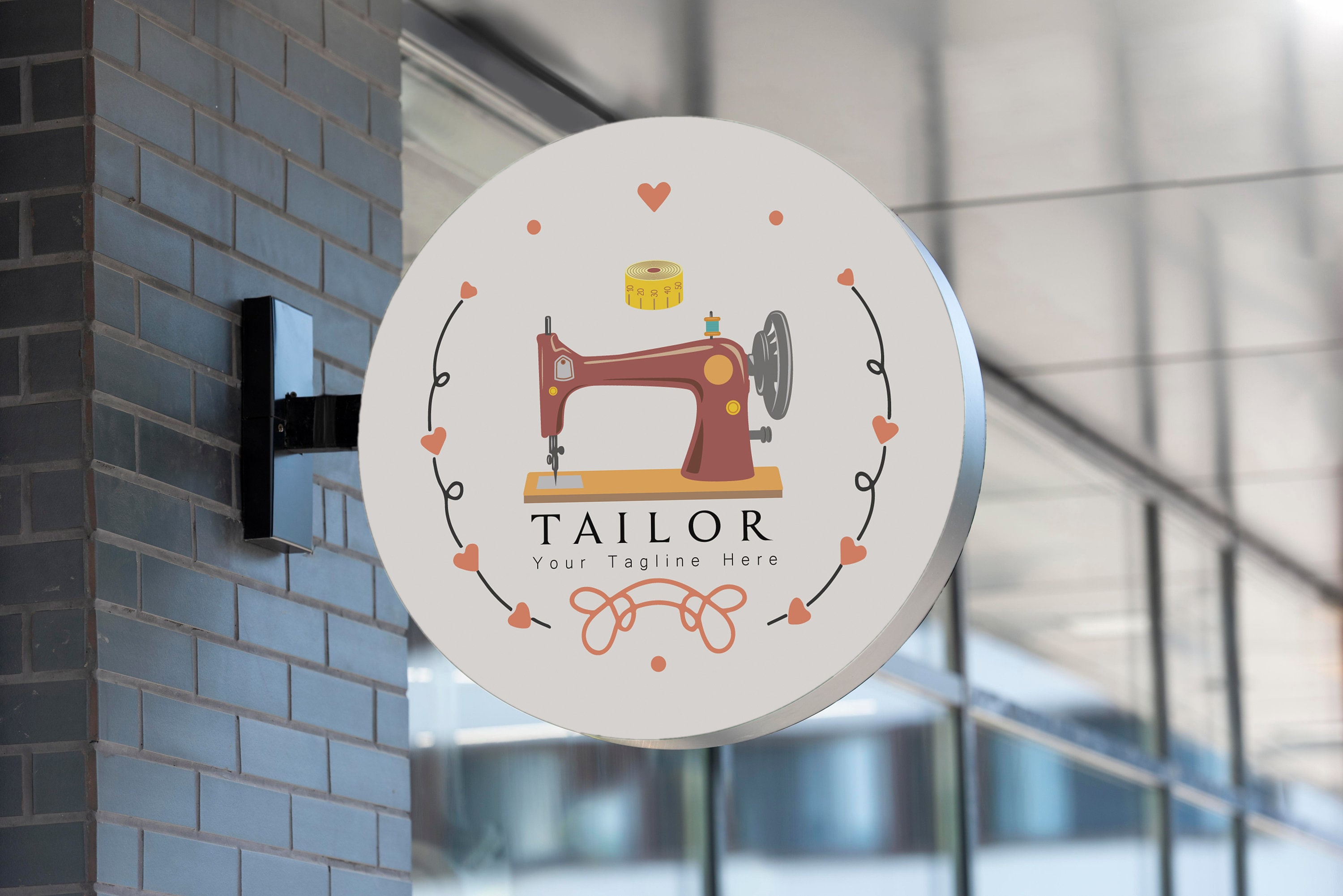 Custom Sewing Logo Design: Editable Tailor Branding (AI, PDF, JPG) - Etsy