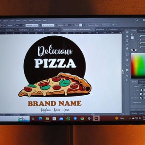 Unique Pizza Restaurant Logo Design / Pizza Shop Logo / Fast Food ...