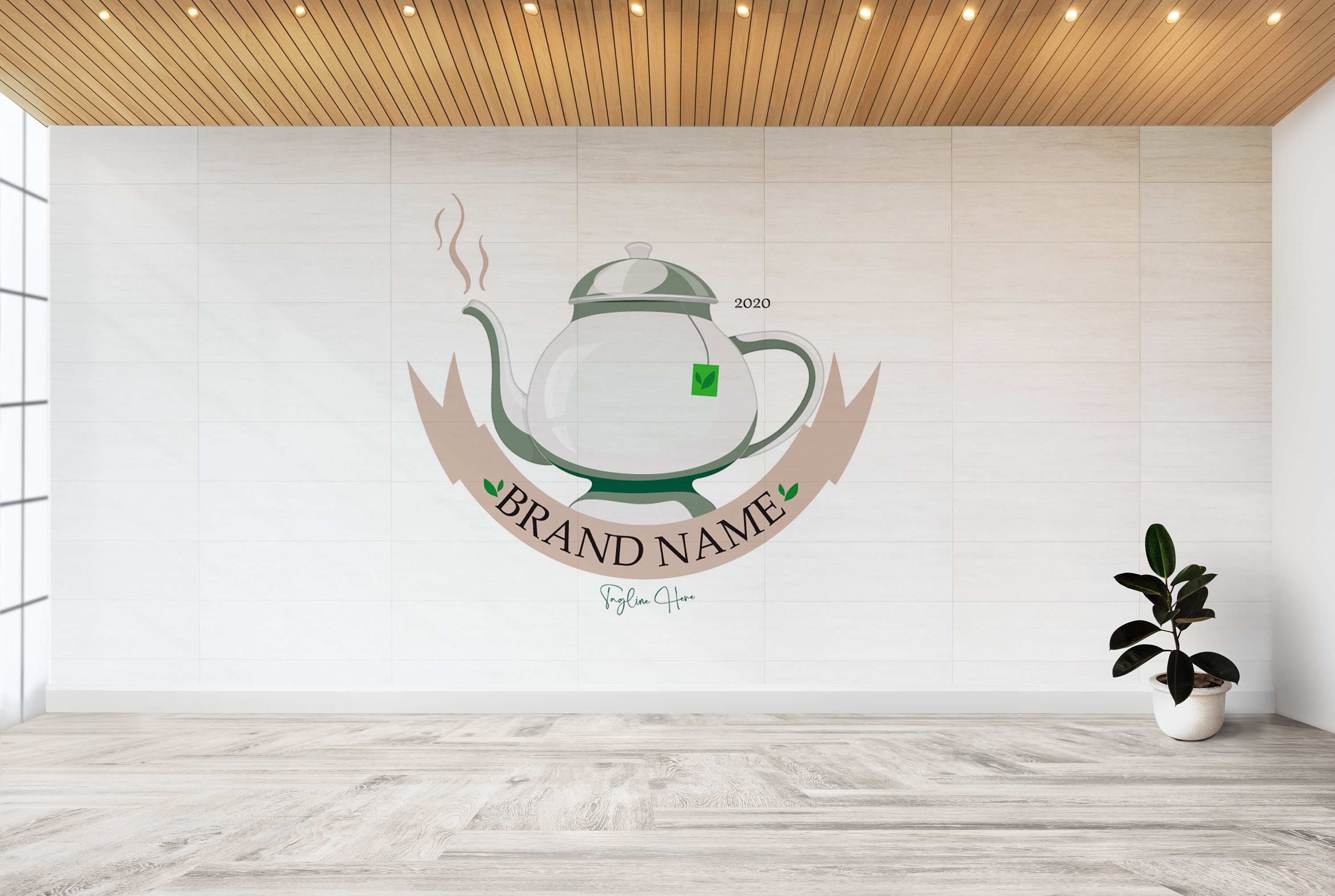 Hot Tea Logo Design Trio / Tea Shop Logo / Tea Room Logo / Tea House ...