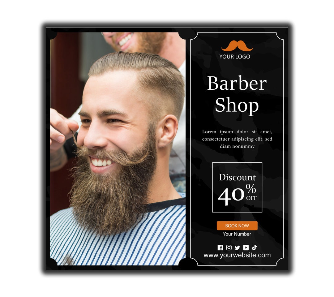 Barber Flyer Design - Promote Your Men's Barber Business With Style ...