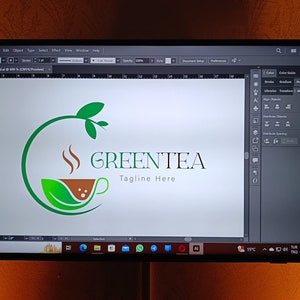 Tea Logo Design / Tea Shop Logo / Diy Tea Cup Logo / Instant Download ...