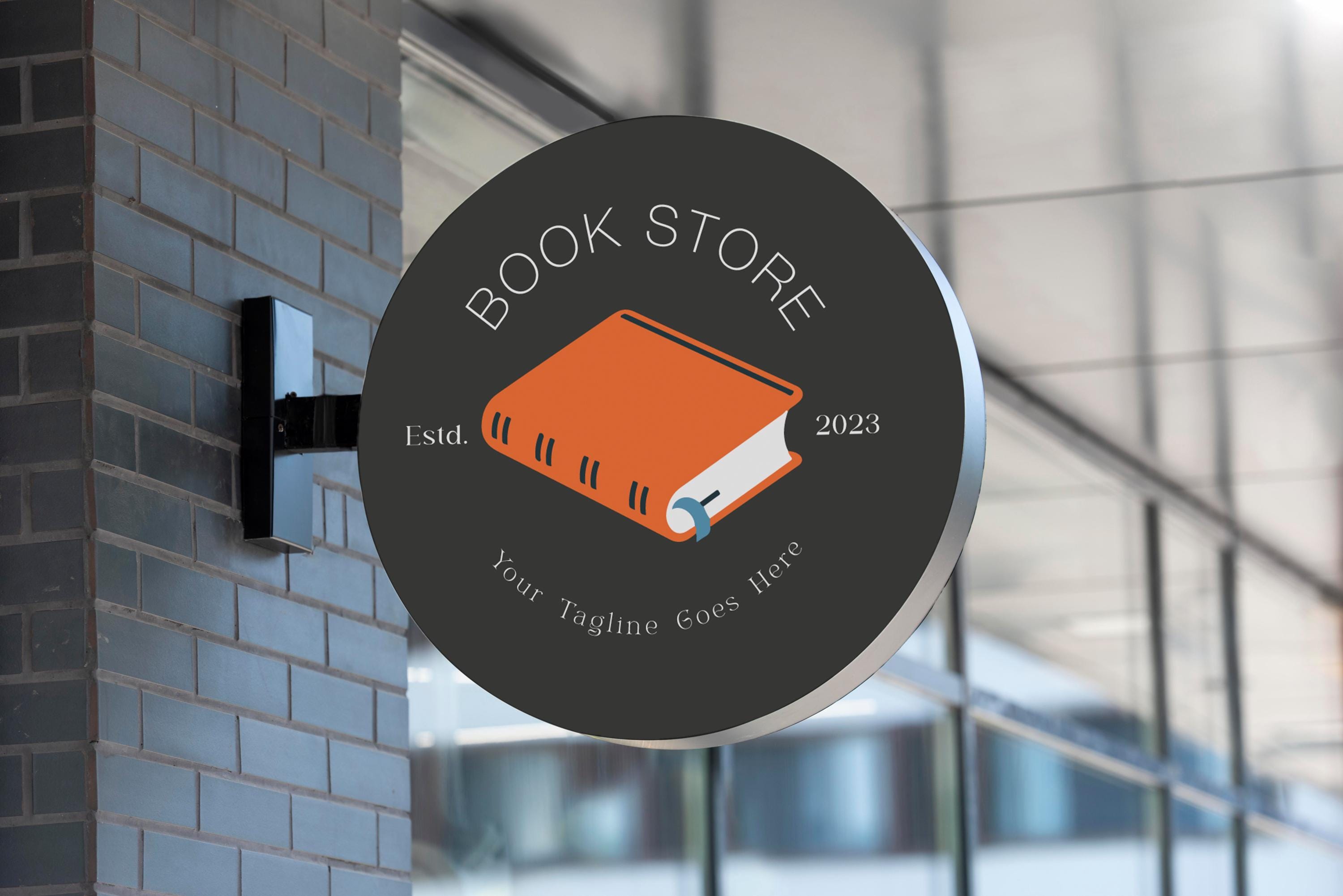 Editable Book Logo Kit / Book Business Logo Design / Blogger Logo ...