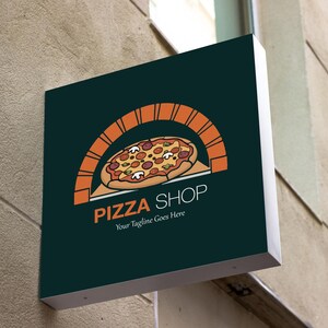 Delicious Pizza Logo Design: Pizzeria & Fast Food Branding (AI, JPG ...