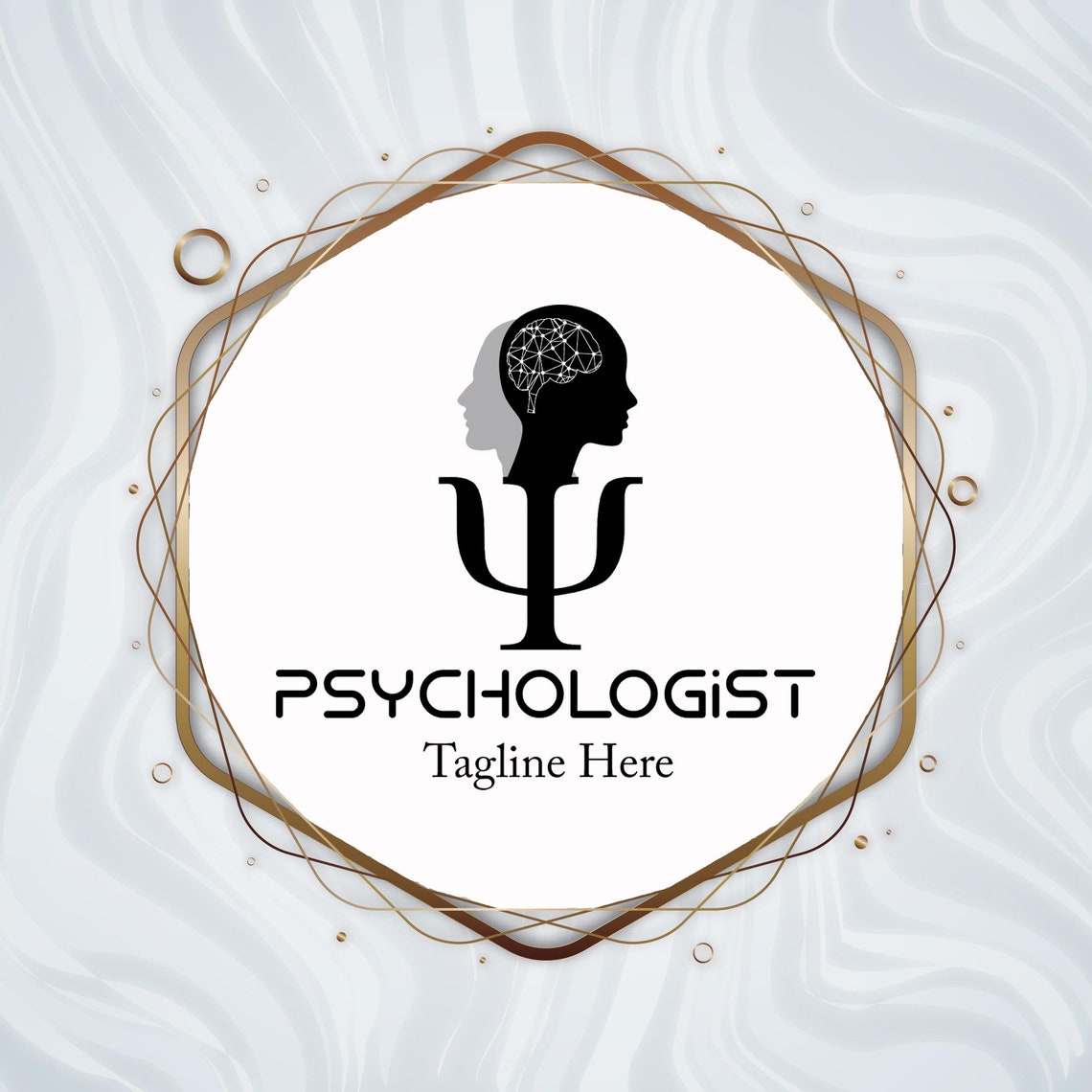 Psychologist Logo Design / Mental Health Logo / Editable Life Coach ...