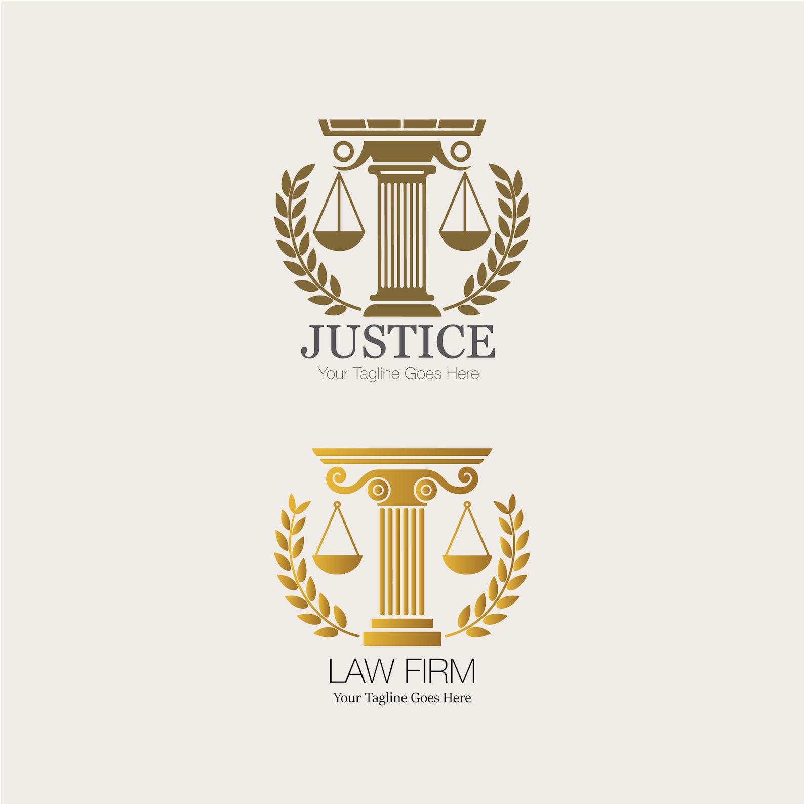 Modern Law Firm and Lawyer Logo Design Bundle - Professional and ...