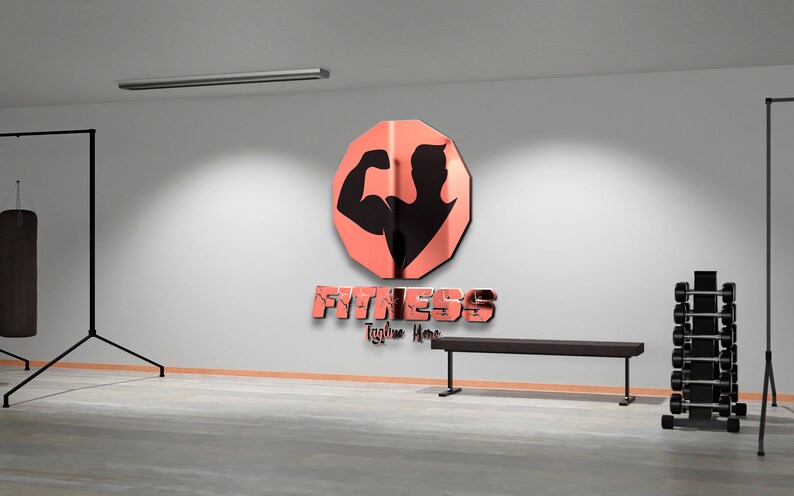 Fitness Logo Design / Personal Trainer Sign / Body Builder Logo ...