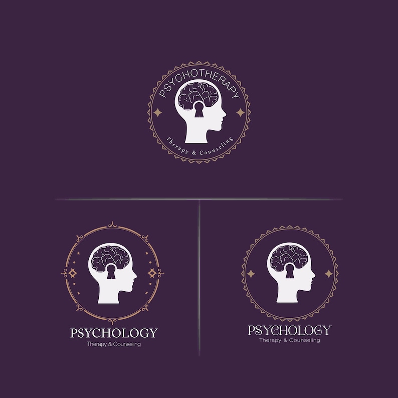Modern Psychiatry Logo / Psychotherapy Logo / Logo for Therapists ...