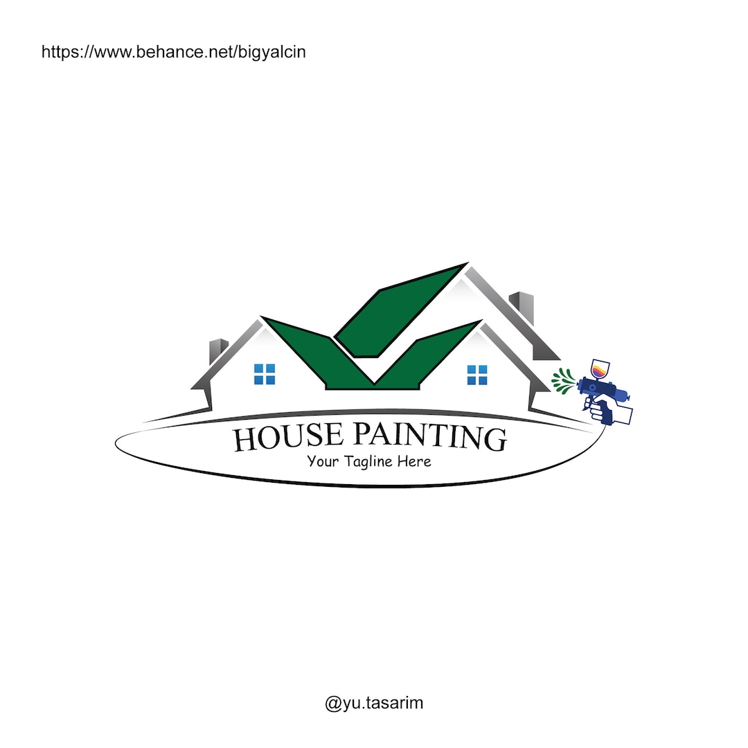House Painting Logo / Interior & Exterior / Painting Services / Paint ...