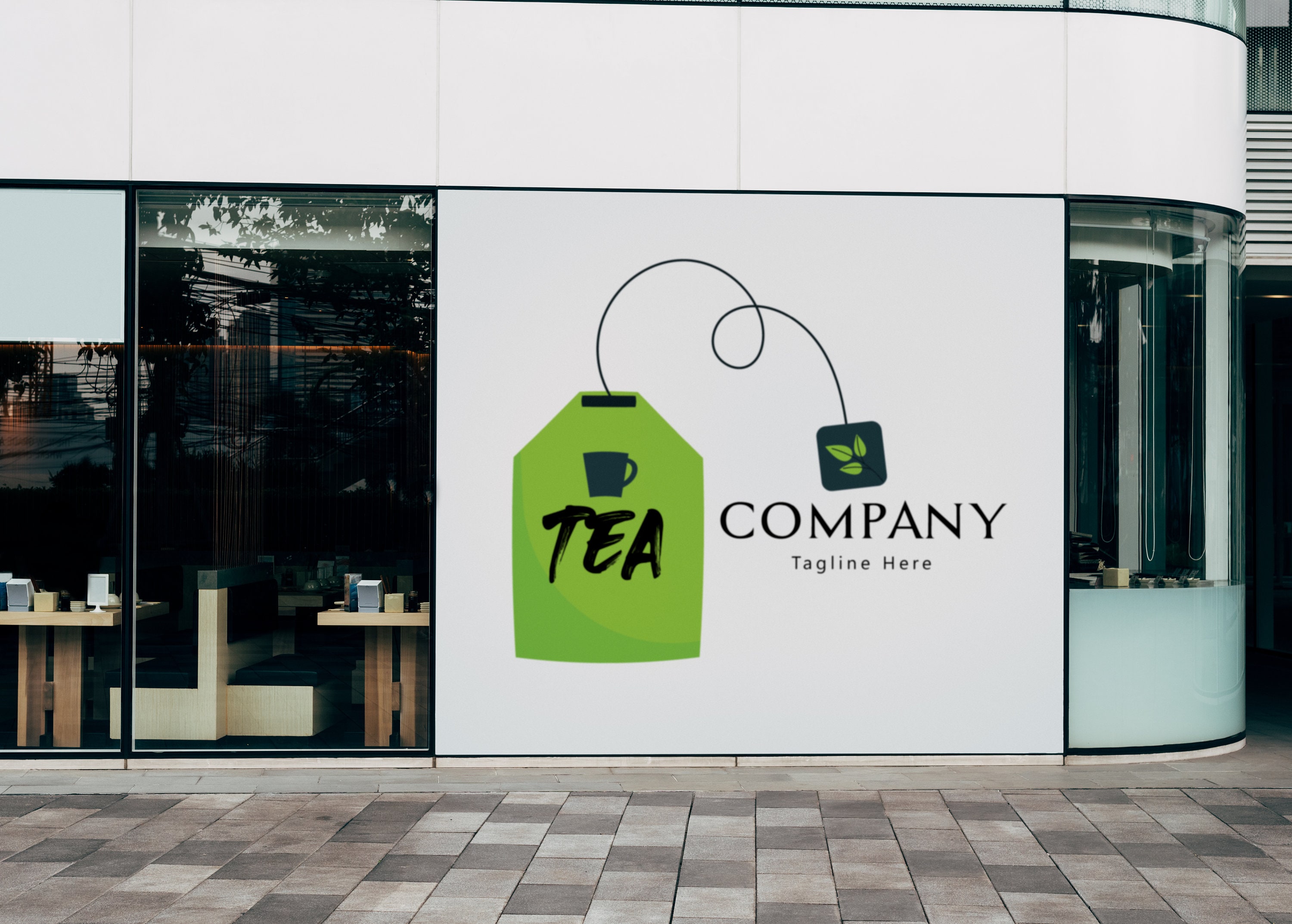 Charming Tea Shop Logo Design Customizable and Unique / Modern Cafe ...