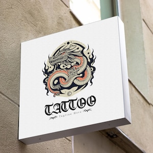 Editable Tattoo Studio Logo / Vintage Tattoo Logo Design / Vintage ...